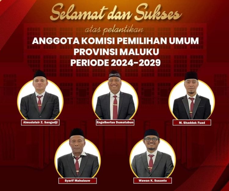 Ketua KPU RI Lantik 5 Komisioner KPU Maluku Periode 2024-2029 – Berita ... Ketua KPU RI Lantik 5 Komisioner KPU Maluku Periode 2024-2029 – Berita ...